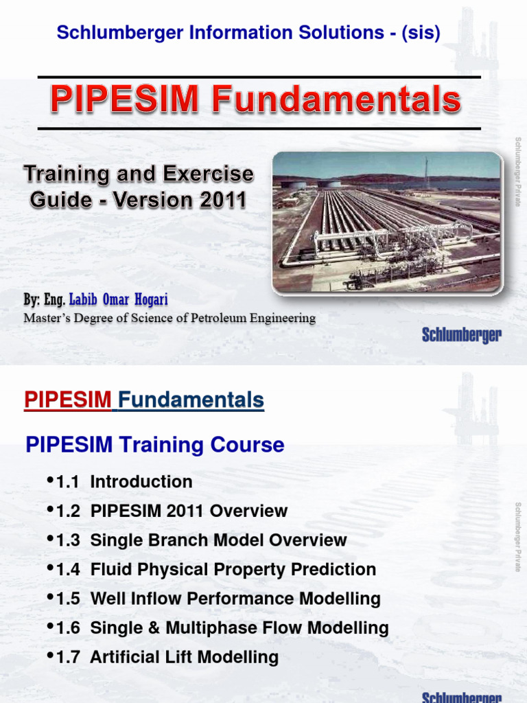 PIPESIM 2011 Training Fundamentals Labib 1 | PDF | Fluid Dynamics ...