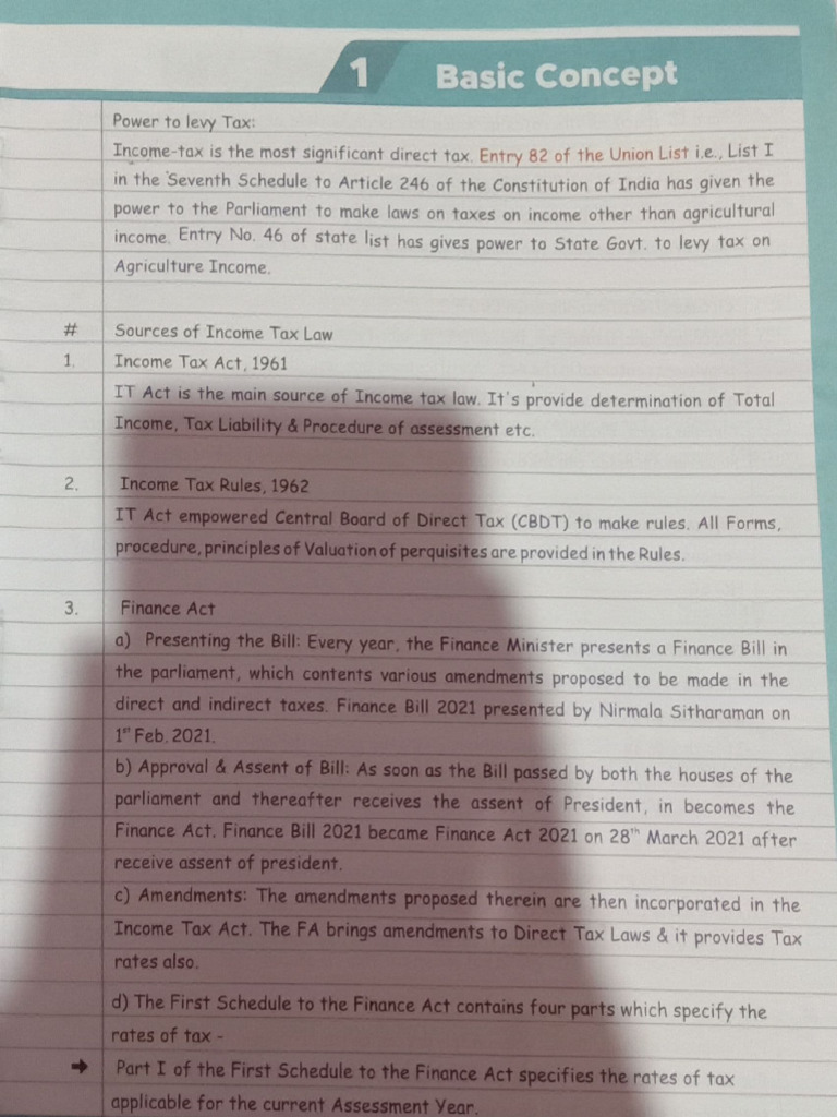 Basics of Income Tax | PDF | Capital Gains Tax | Taxes