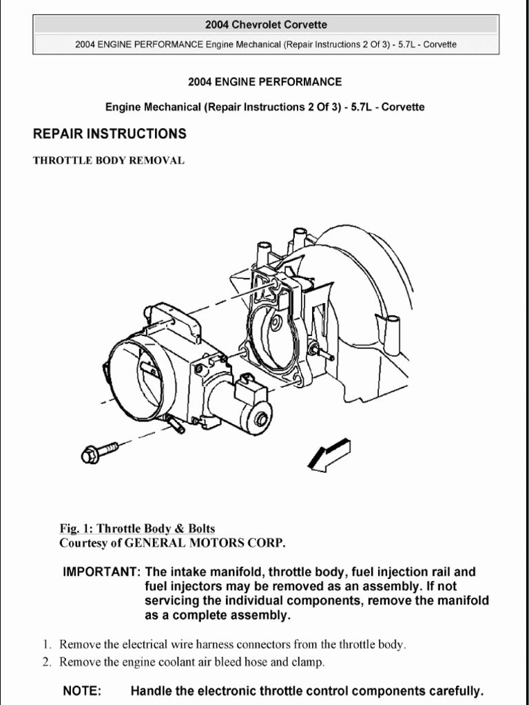 Corvette c5 - 5.7L (Engine C) Service Manual | PDF