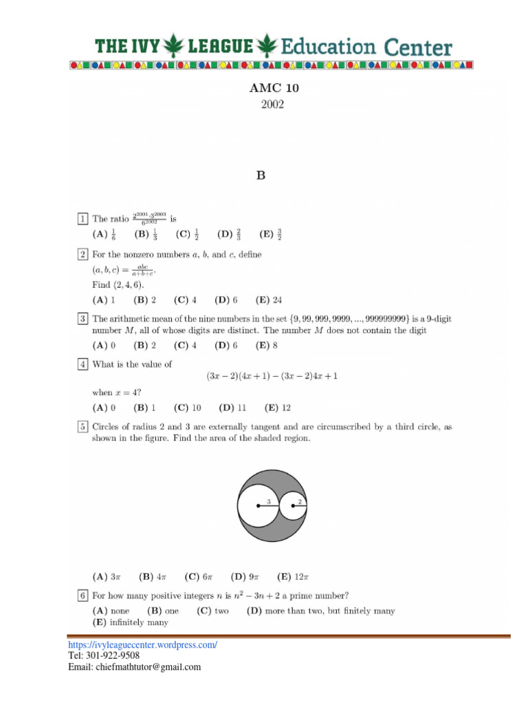 2002 Amc 10b | PDF | Technology & Engineering