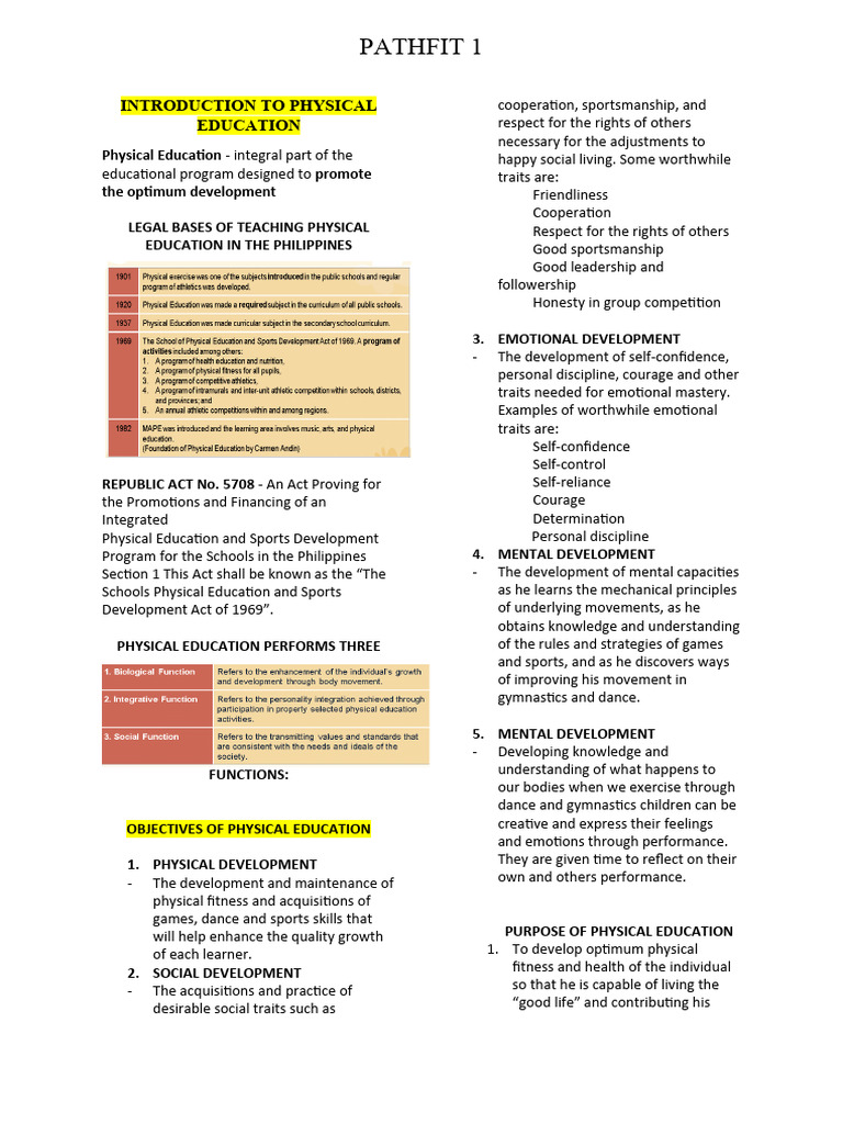 Pathfit Reviewer | PDF | Physical Fitness | Skeletal Muscle