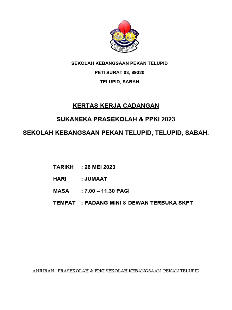 Kertas Kerja Sukaneka SKPT Dan PPKI 2023 | PDF
