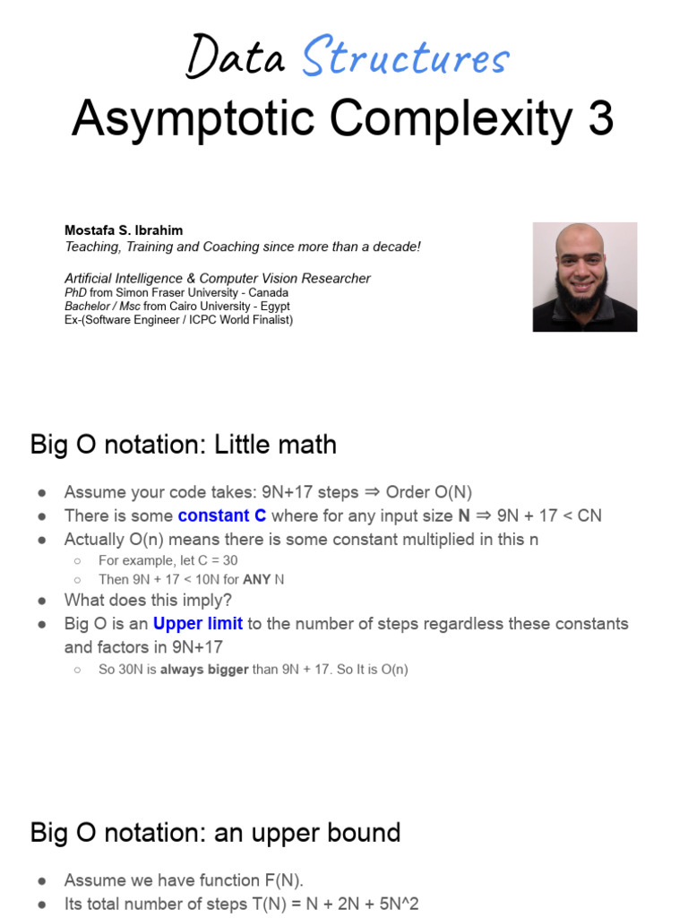 03 Asymptotic Complexity | PDF | Systems Theory | Applied Mathematics