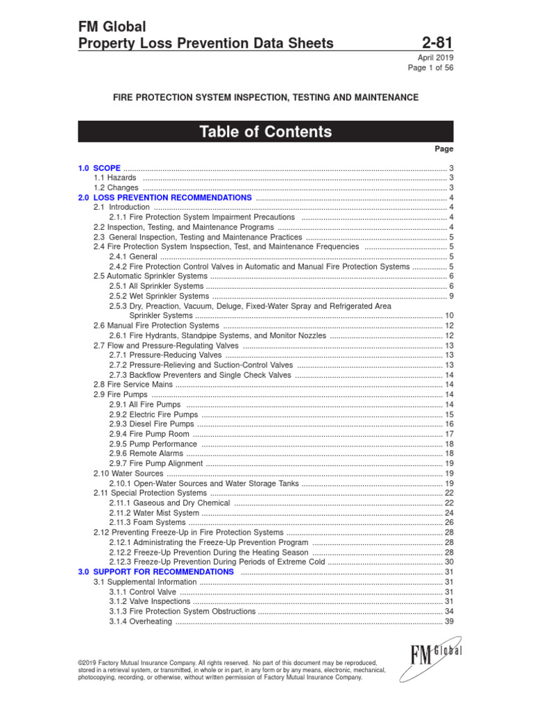 Fire Protection System ITM Guide | PDF | Fire Sprinkler System | Corrosion