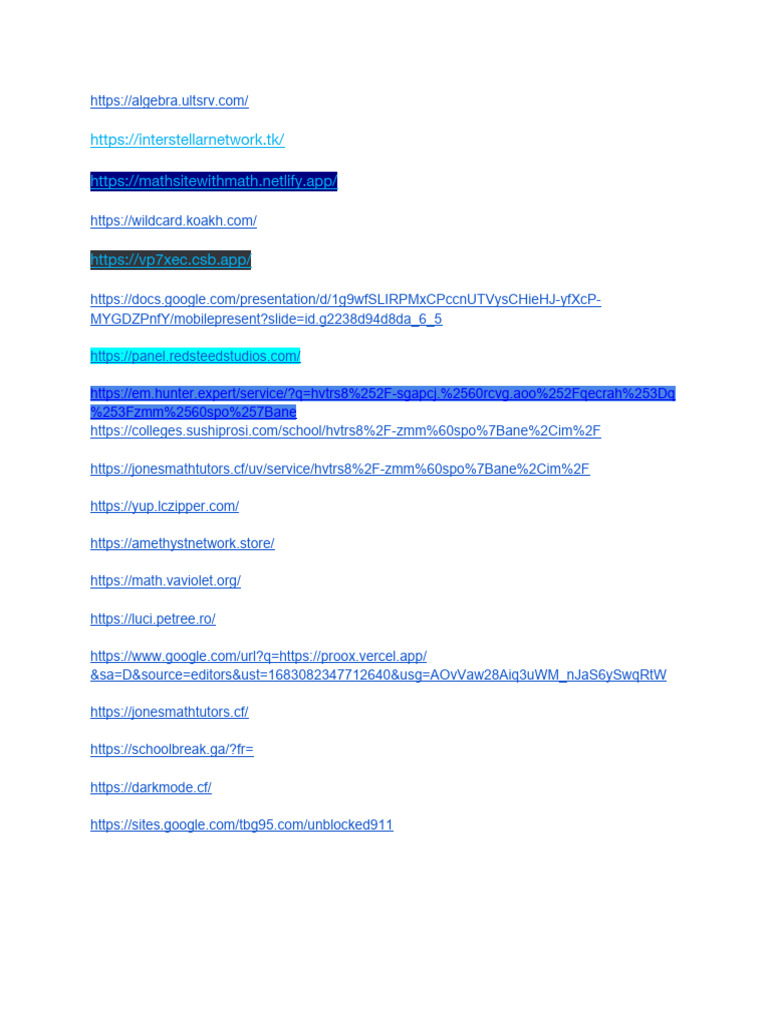 Unblock Links | PDF | Computers