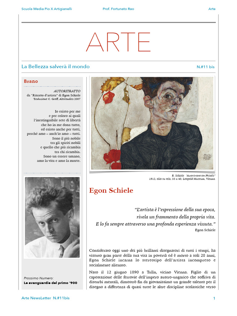 11 Bis Newsletter Arte Egon Schiele | PDF