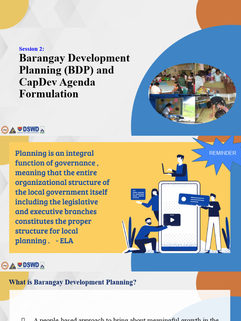 The Barangay Development Planning (BDP) and CapDev Agenda Formulation ...
