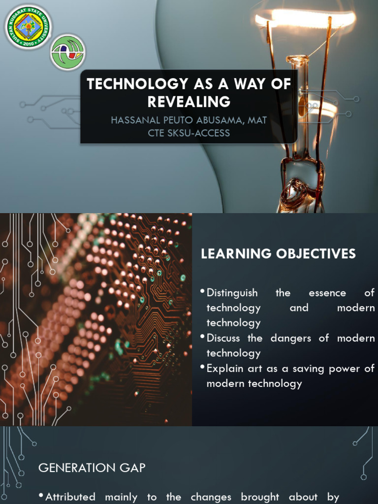 Lesson 4 Technology As A Way of Revealing | PDF | Truth | Human