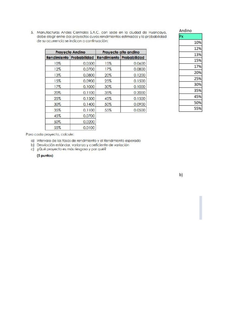 Examen Final Fc2 Pregunta 5 | PDF | Estadísticas descriptivas | Análisis estadístico
