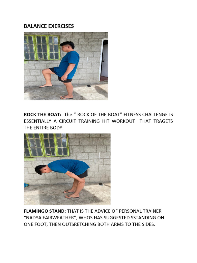 Balance Exercises | PDF