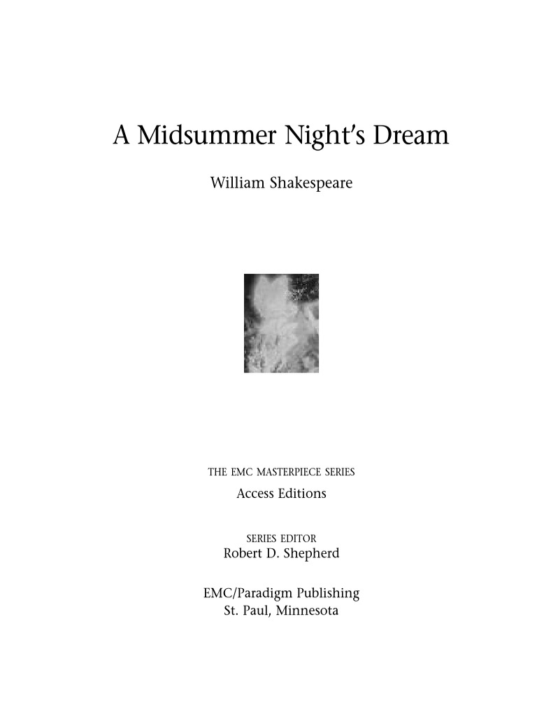 A Midsummer Night's Dream | PDF | William Shakespeare | A Midsummer ...
