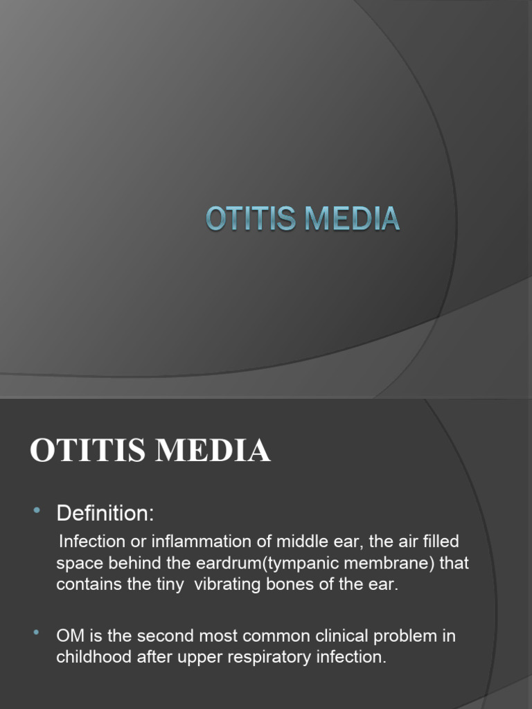 2 Otitis Media | PDF | Medicine | Human Head And Neck