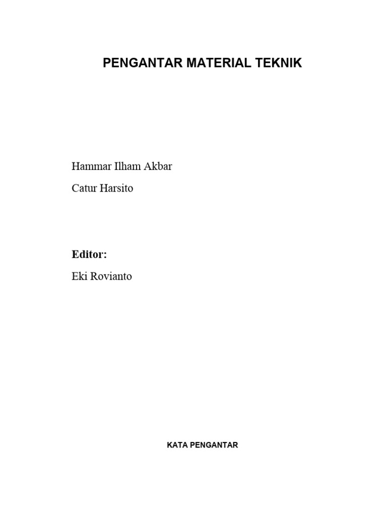 Modul Material Teknik | PDF | Teknologi & Rekayasa