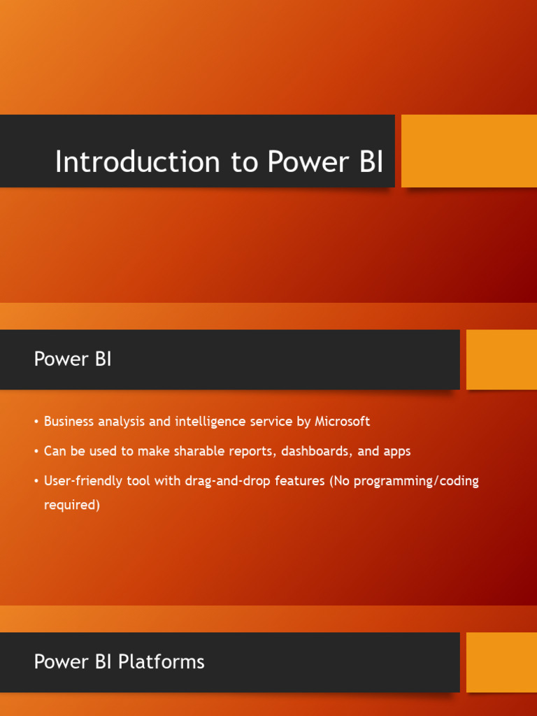 Introduction To Power BI | PDF | Application Software | Mobile App