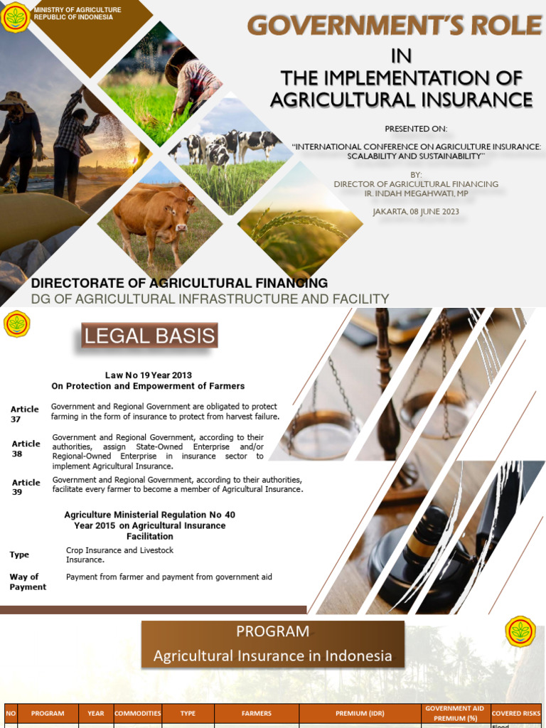 Session 1 - Indah Megahwati - Governments Role - Kementan | PDF ...