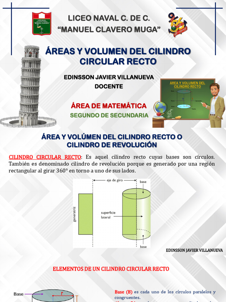Volumen de Cilindros | PDF | Pi | Euclides