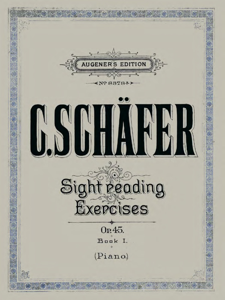 Sight Reading Exercises, Op. 45 - Christian Schäfer | PDF