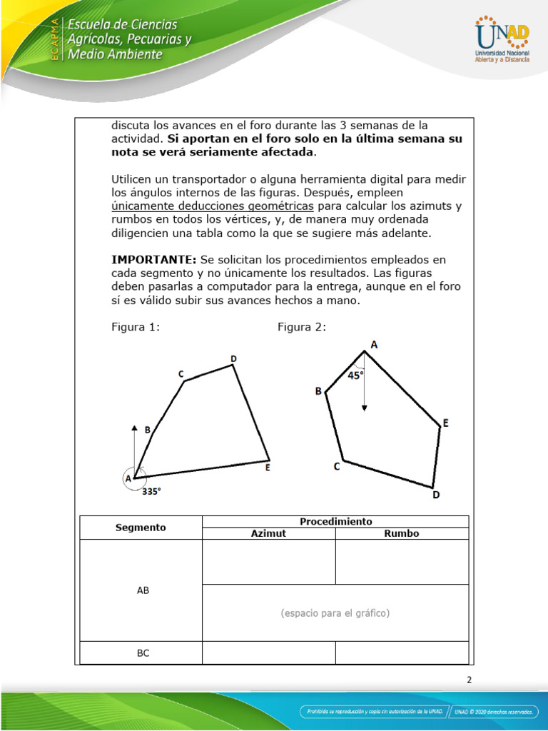 Guia de Actividades y Rúbrica de Evaluación - Unidad 1 - Tarea 2 - Ejercicio de Cálculo de ...