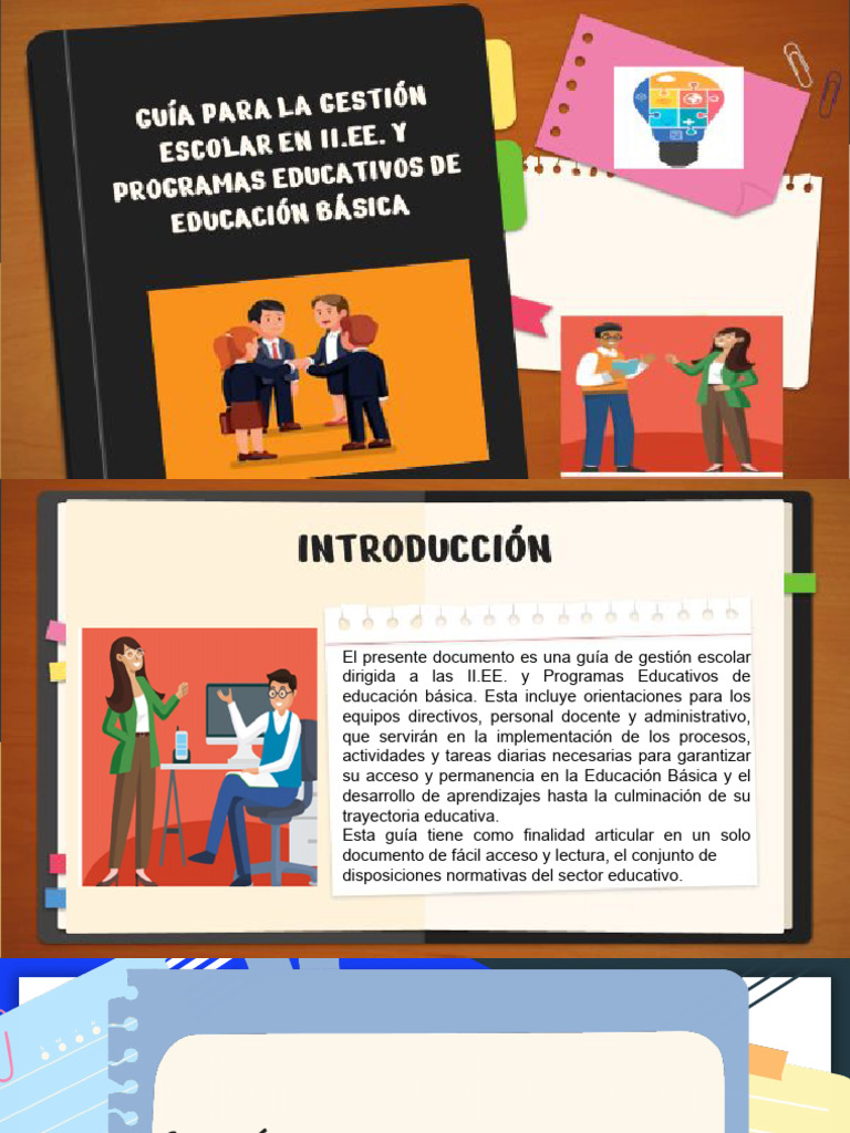 Guía para La Gestión Escolar en II - Ee. y Programas Educativos de Educación Básica | PDF ...