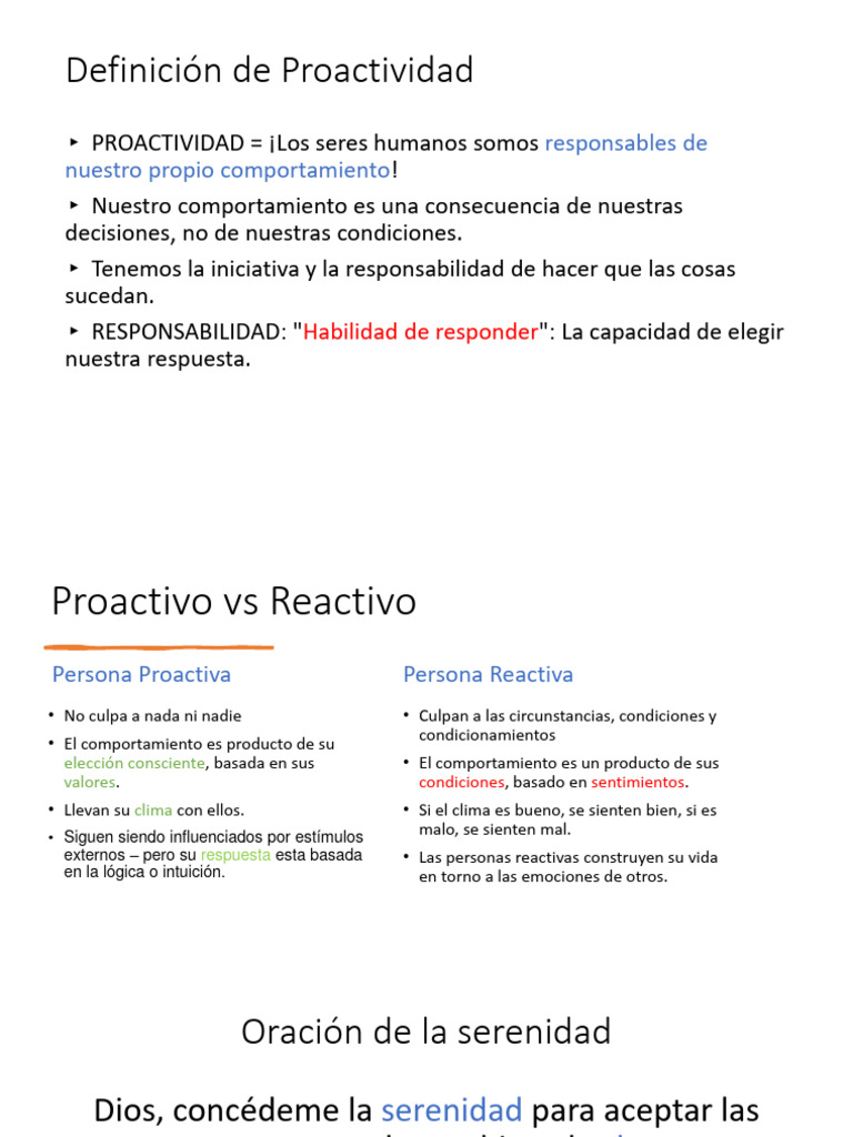 Definición de Proactividad FINAL | PDF