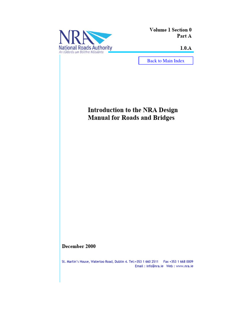 Nra DMRB Intro Dec2000 | PDF