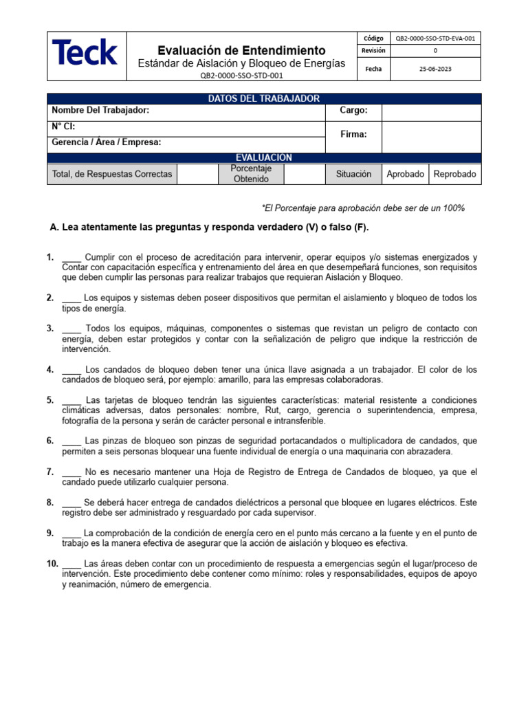 QB2 0000 Sso STD Eva 001 | PDF