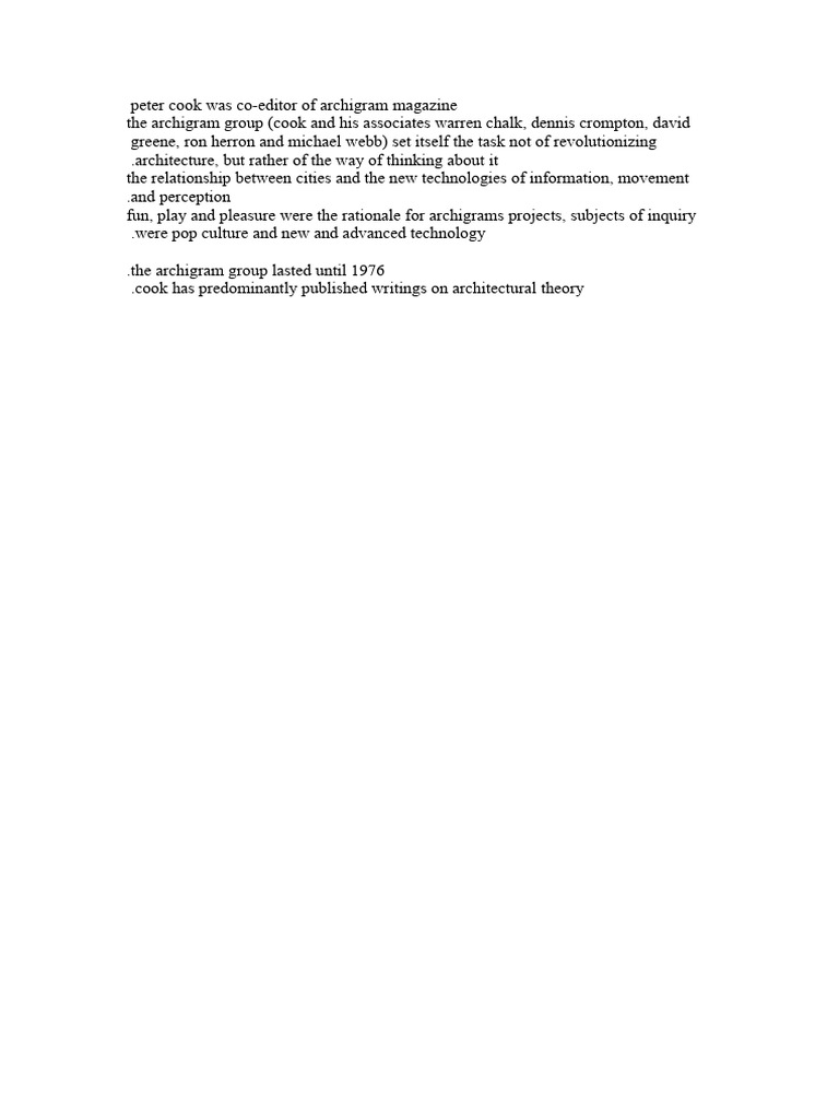 Peter Cook | PDF | Social Science