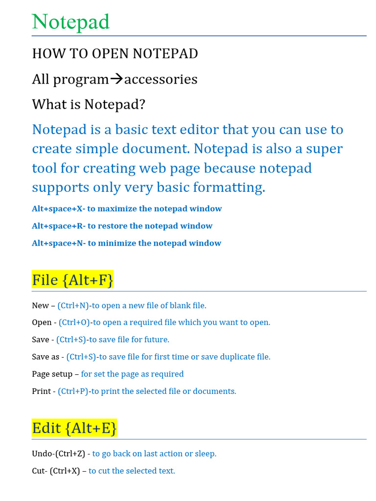 What Is Notepad | PDF