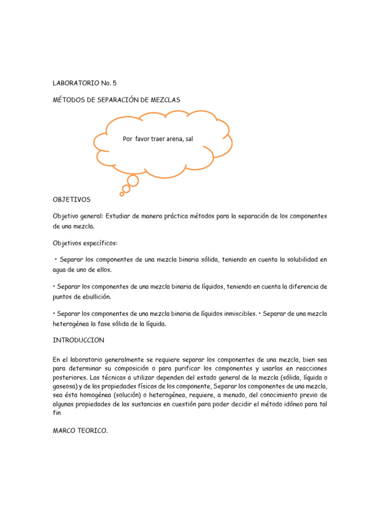 PRACTICA No 5 Separsacion de Mezclas Uptc | PDF | Mezcla | Destilación