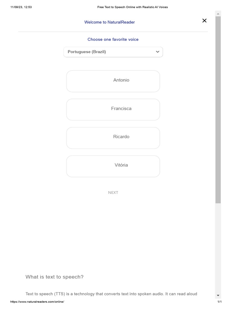 Free Text To Speech Online With Realistic AI Voices | PDF Free Text To Speech Online With Realistic AI Voices | PDF