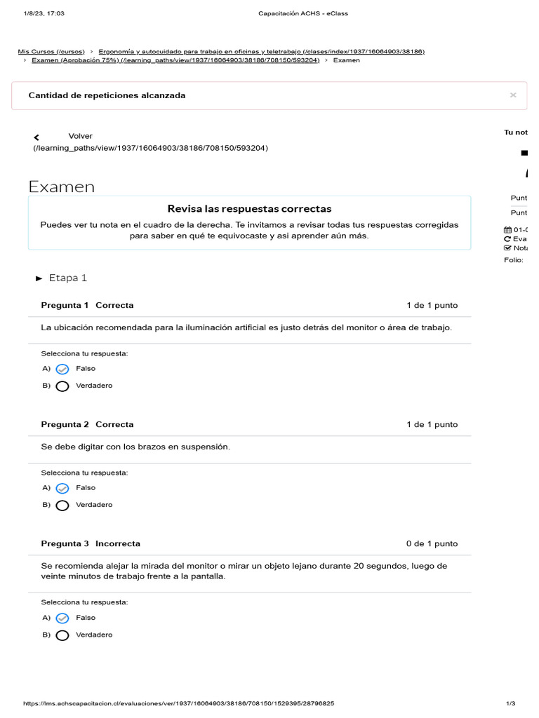 Capacitación ACHS - Eclass | PDF