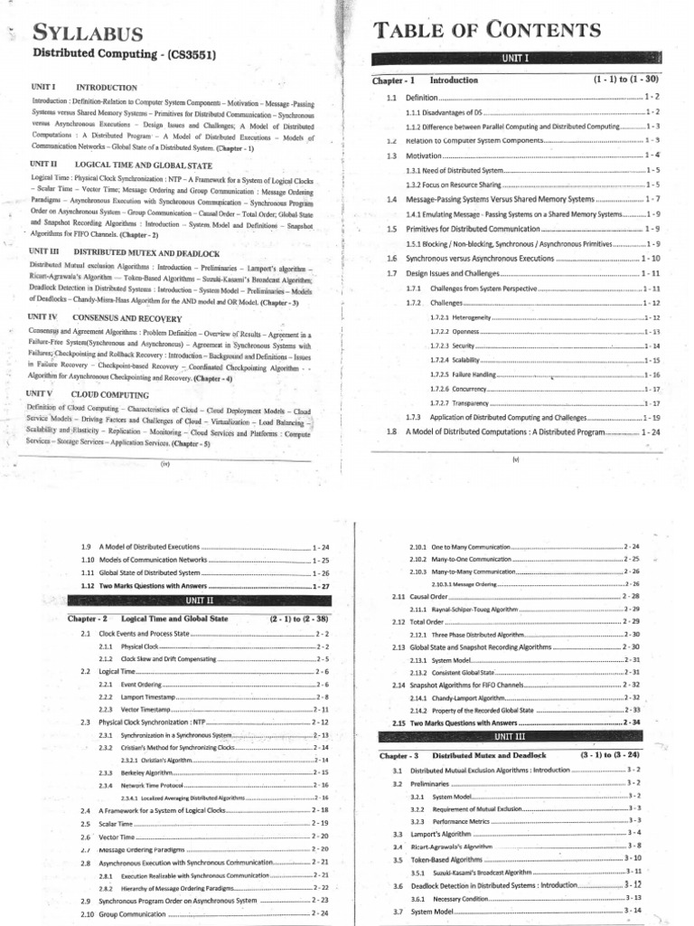 Distributed Computing Unit1 Pdf 
