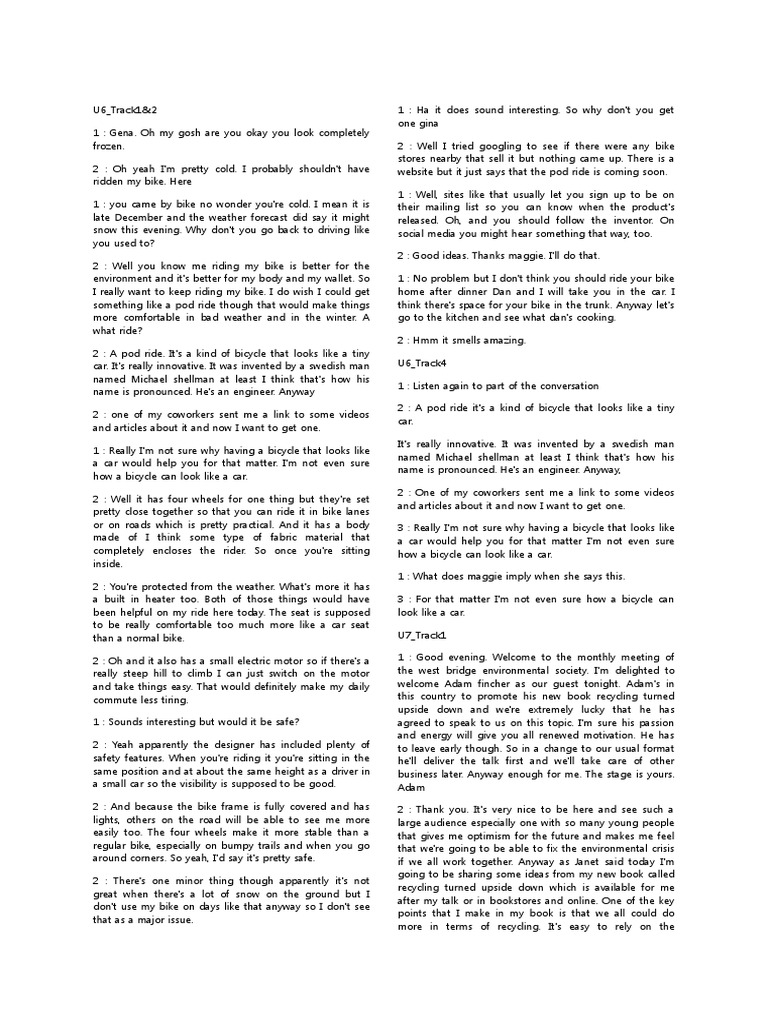 Speaking Script | PDF | Recycling | Reuse