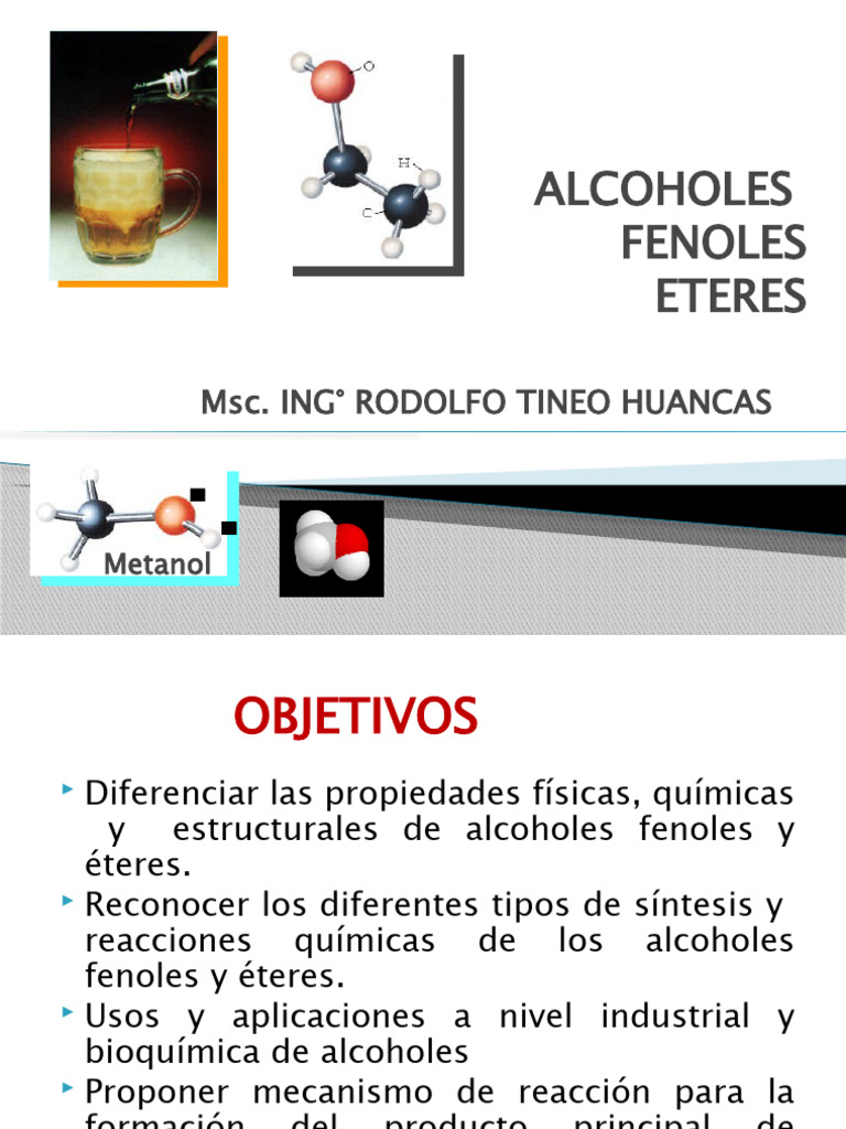 Alcoholes Fenoles Eteres | PDF | Éter | Etanol