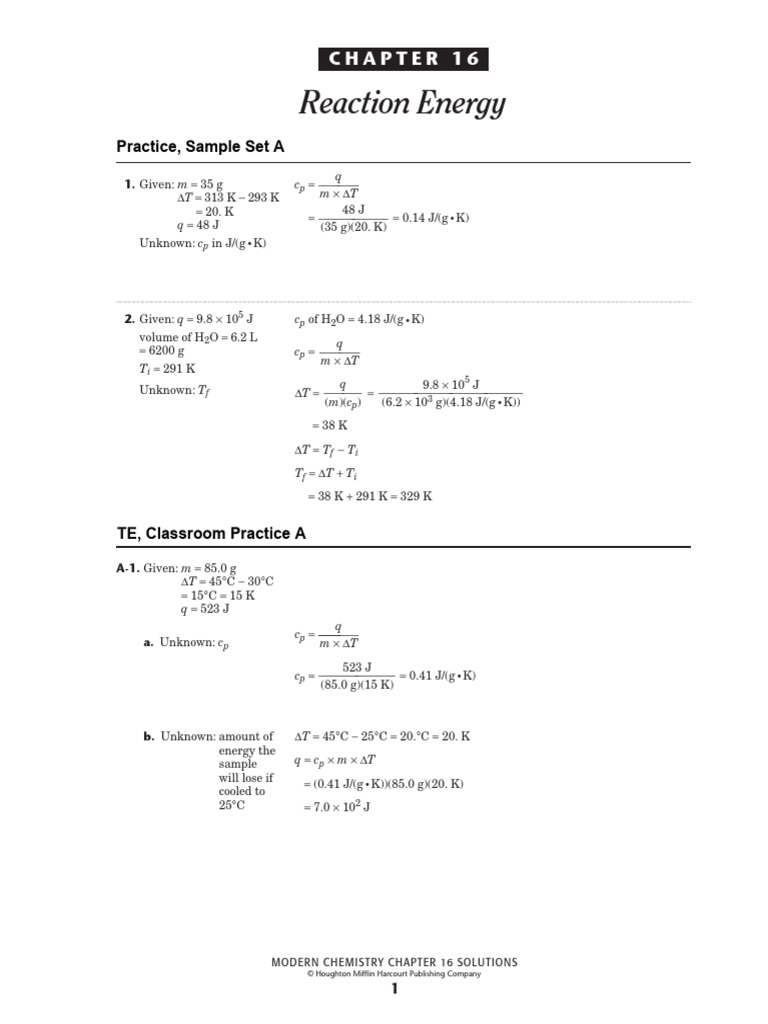 Chapter 16 | PDF | Chemical Substances | Physical Chemistry