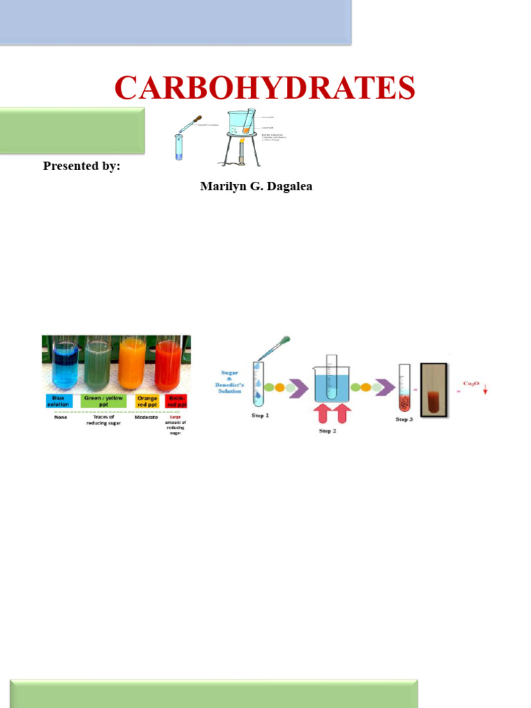 CARBOHYDRATES Lab | PDF | Glucose | Chemistry