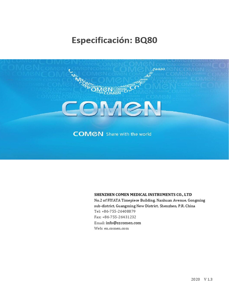 8.1 FT-Servocuna-COMEN BQ80 | PDF | Ciencias fisicas | Bienes manufacturados