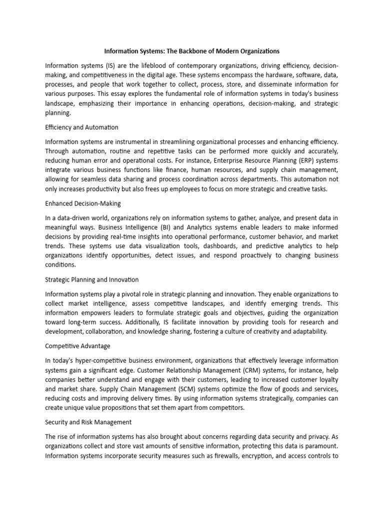 Information Systems | Download Free PDF | Analytics | Business Intelligence