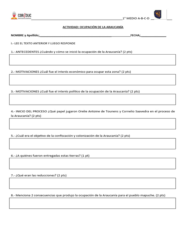 Hist - 1SSB-2023 - Actividad Ocupación Araucania | PDF | Chile ...