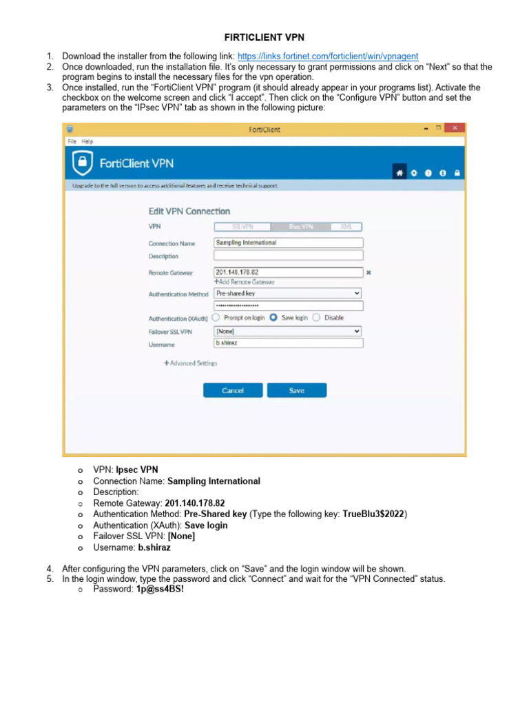 Forticlient VPN | PDF