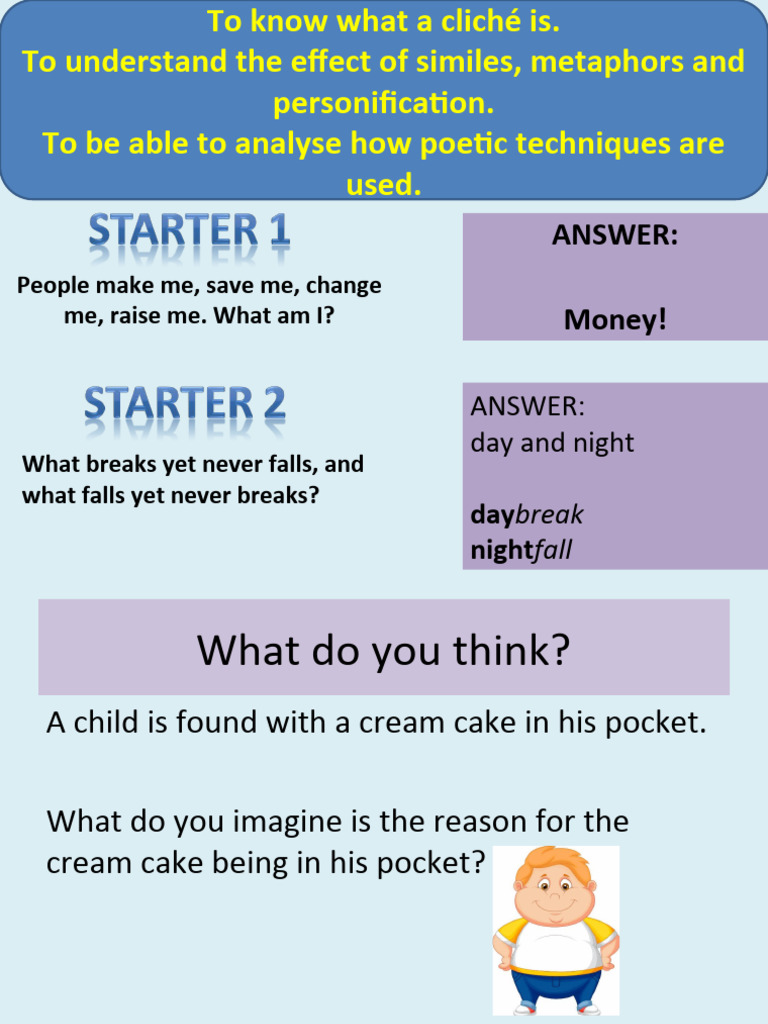 Term 3.1 Yr 7 Week 4 Pen Rhythm - Similes, Metaphors and ...