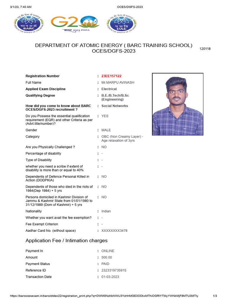 Barc Application | PDF