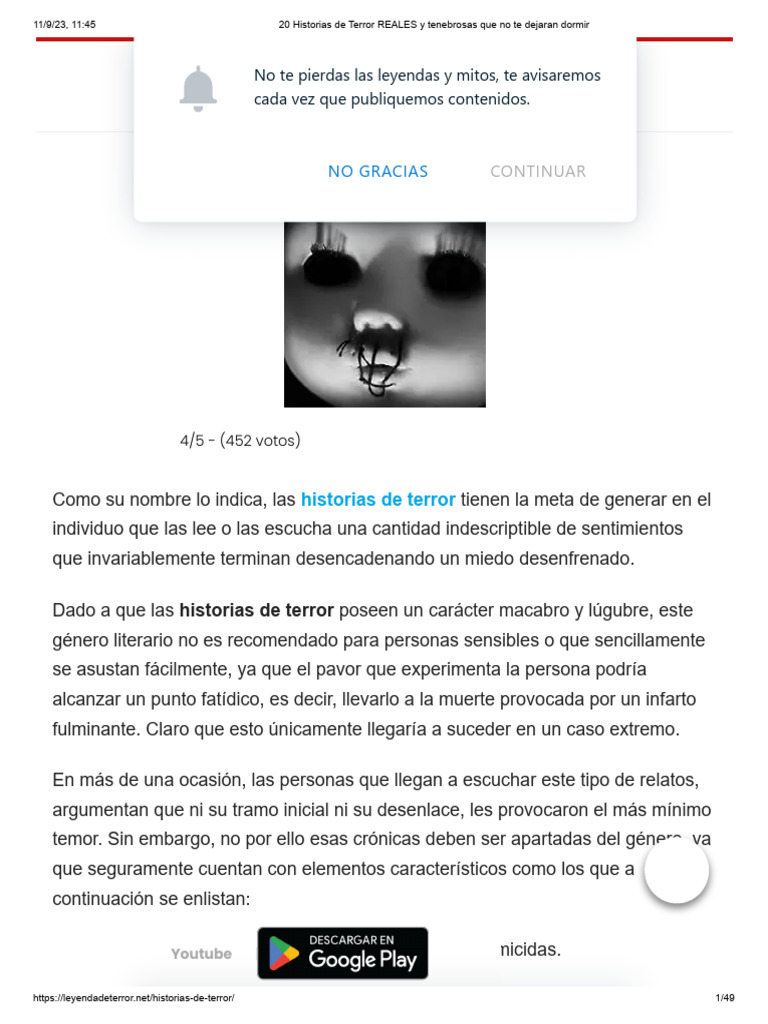 20 Historias de Terror REALES y Tenebrosas Que No Te Dejaran Dormir ...