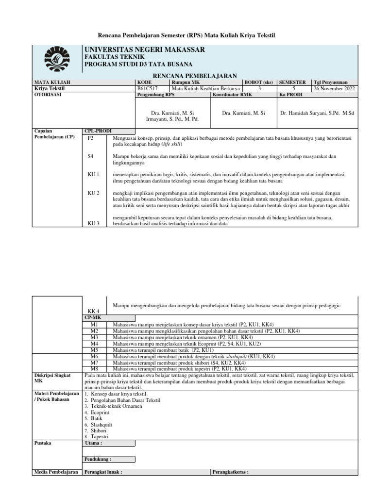 RPS Kriya Tekstil | PDF