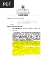 Activity Proposal For Buwan NG Wika Celebration | PDF