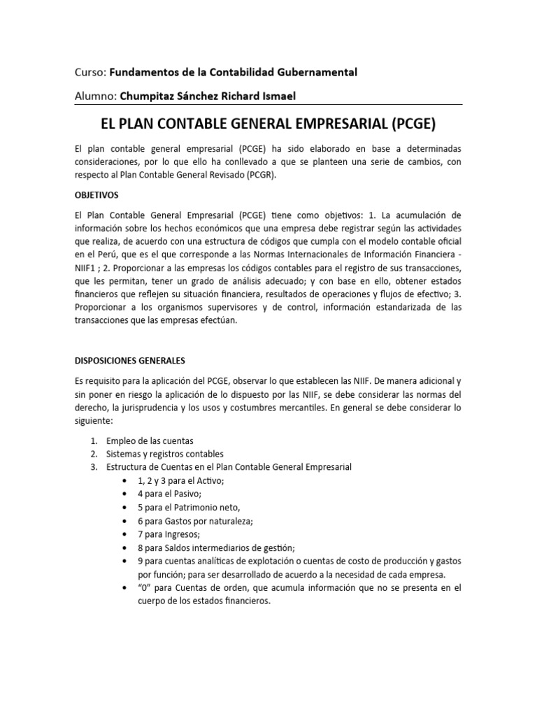 Fundamentos del Plan Contable Gubernamental | PDF | Contabilidad ...