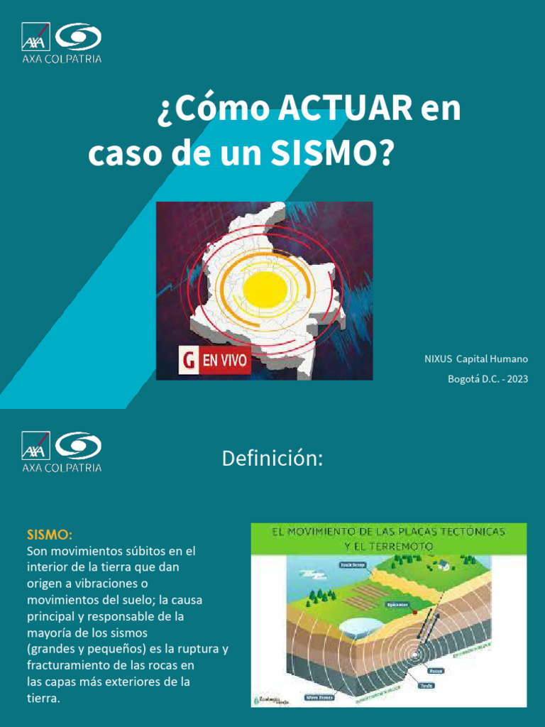 PRESENTACIÓN_SISMO, que hacer | PDF | Temblores | Desastres
