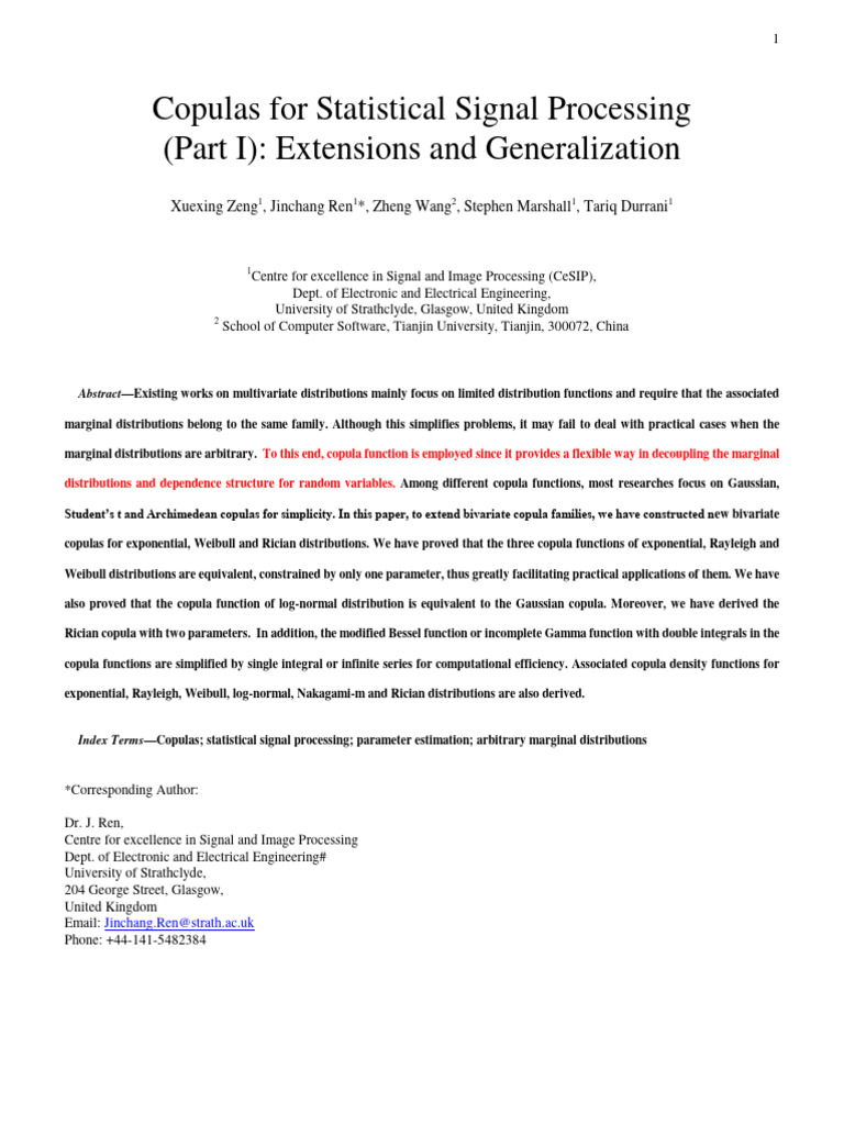 Copulas Part1 v2 6 | PDF | Normal Distribution | Probability Distribution
