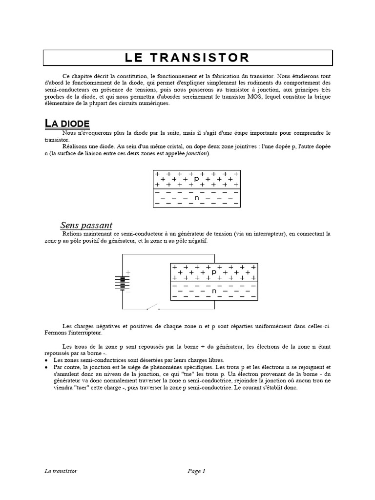 020 Le Transistor | PDF | Transistor | Diode