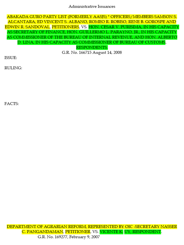 Administrative Issuances | PDF